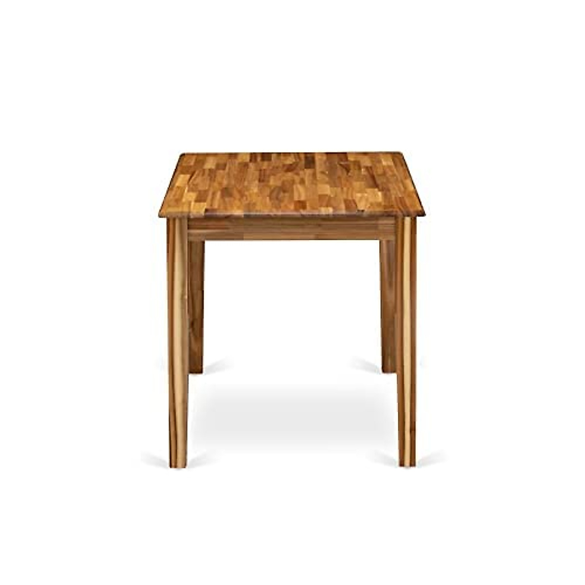 East West Furniture Mid Century YAT-ANA-T Modern Kitchen Table Rectangular Tabletop and 48 x 48 x 30-Natural Finish