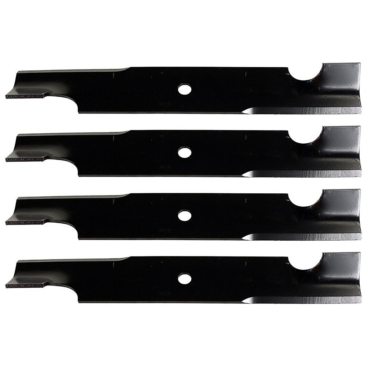 Stevens Lake Parts Set of 4 New Notched Mower Blades Fits Great Dane, Fits Husqvarna, Fits John Deere, Lesco, SCAG, Snapper, Fits Toro, Wright 32" Stander Models Interchang