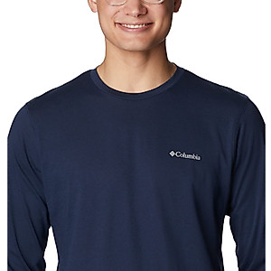 Columbia Men's Thistletown Hills Long Sleeve Crew, Collegiate Navy Heather, XX-Large