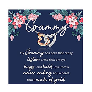 Lywjyb Birdgot Grammy Jewelry Grandma Mother's Day Gift Birthday Gift Grammy Gifts from Grandson (Grammy ne card)