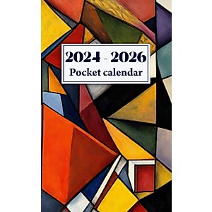 3 Year Pocket Calendar 2024-2026 For Purse: 3 Years From january 2024 To December 2026 | Floral Cover | Appointment Calendar Purse Size 4 x 6.5 | With ... , Birthdays | Contact List | Password Keeper.