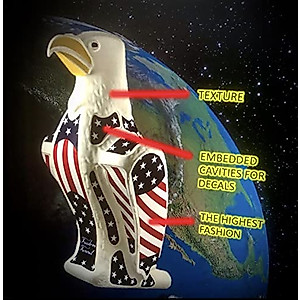 Freedom Funnel Beer Bong - American Eagle Beer Funnel - Patriotic Eagle - Made in USA - College Party Tool - Perfect for Drinking Fast and Loving Your Damn Country - 60 oz Eagle Beer Funnel