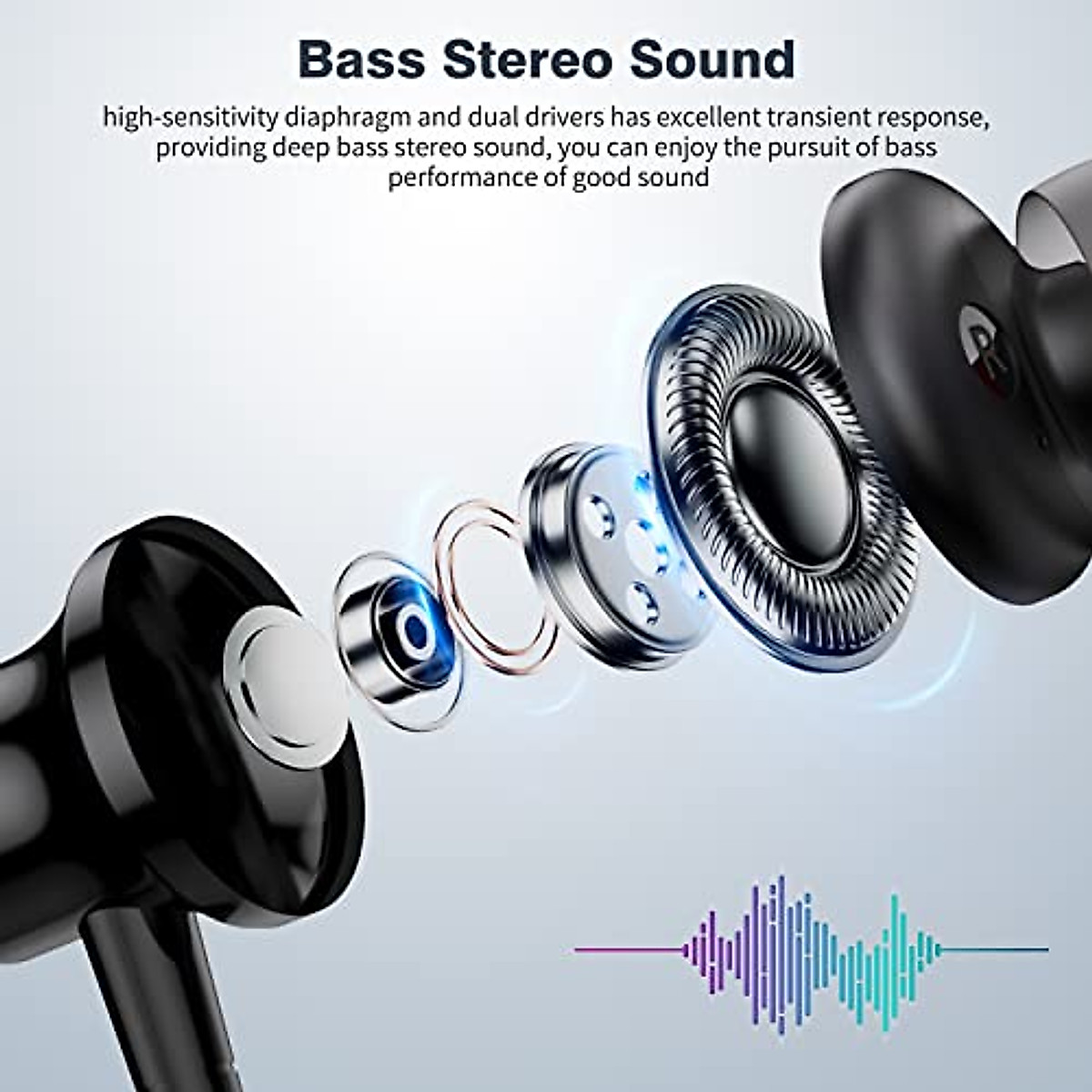 USB C Headphone, COOYA USB Type C Earphones Wired Earbuds Magnetic Bass Noise Canceling in-Ear Headsets with Microphone for iPad 10 Samsung Galaxy S23 Ultra S22 A53 S21 S20 Z Flip Pixel 7 6a 6 Oneplus