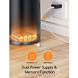 Automatic Cat Feeders, Meowant 4L/6L Cat Food Dispenser with Desiccant Bag, Timed Cat Feeder with Stainless-Steel Bowl & Twist Lock Lid, Up to 9 Portions 4 Meals Per Day,Dual Power Supply