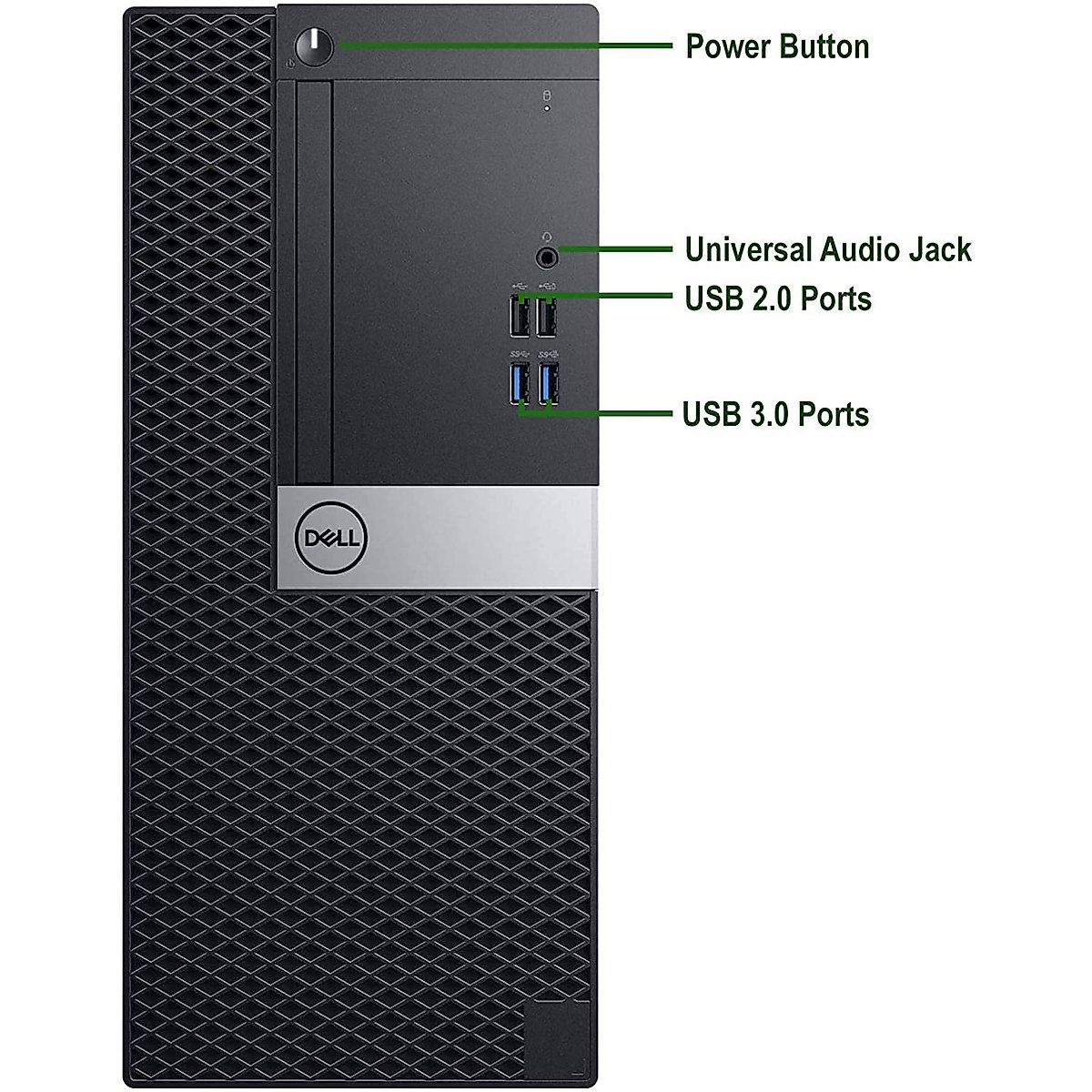 Dell OptiPlex 7040 Tower Computer Desktop PC, Intel Core i5-6500 3.20GHz Processor, | 8GB Ram, 256GB SSD | HDMI, AMD Radeon RX-550 4GB Graphics, Wireless WiFi, Windows 10 (Renewed)