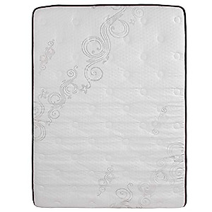 Flash Furniture Capri Comfortable Sleep 12 Inch CertiPUR-US Certified Memory Foam & Pocket Spring Mattress, Full Mattress in a Box White