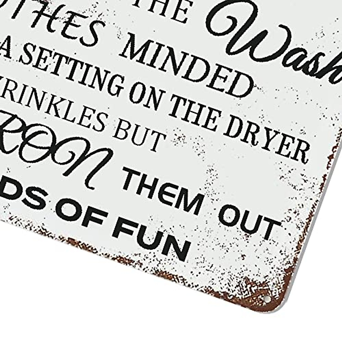 christmas decorations gifts for men womens Funny Laundry Room Rules Metal Tin Sign Wall Decor Rustic Farmhouse Laundry Sign for Home Decor Gifts 8 x 12 inch