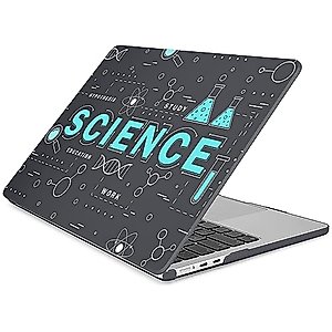 Batianda Case for 15-inch MacBook Air 2024 M3 2023 M2 Chip Model A3114/A2941, Unique Designed Protective Plastic Hardshell & Keyboard Cover & OTG Adapter -Durable Scratch-Resistant, Science