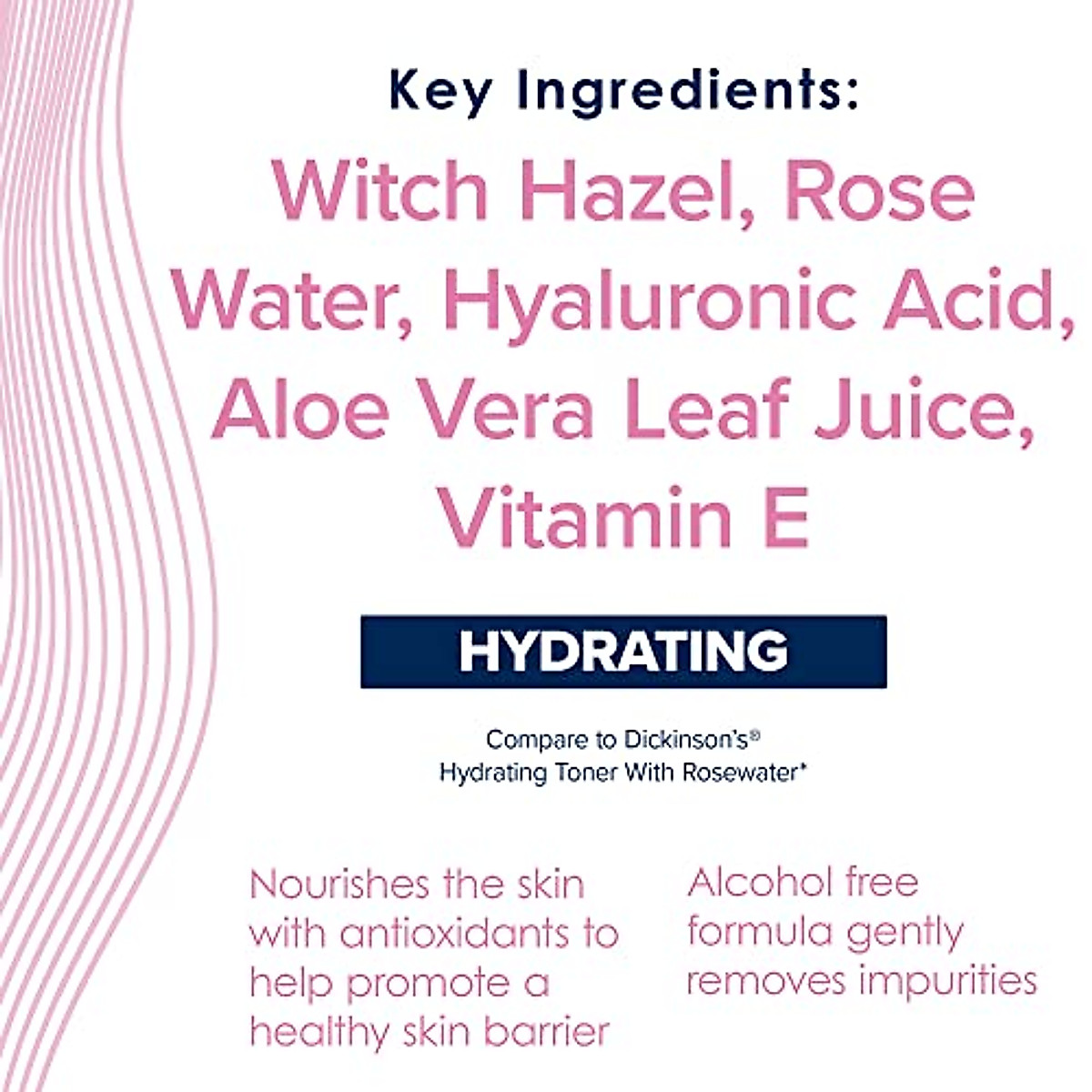 True+Real Rose Water Hydrating Toner, 16 oz