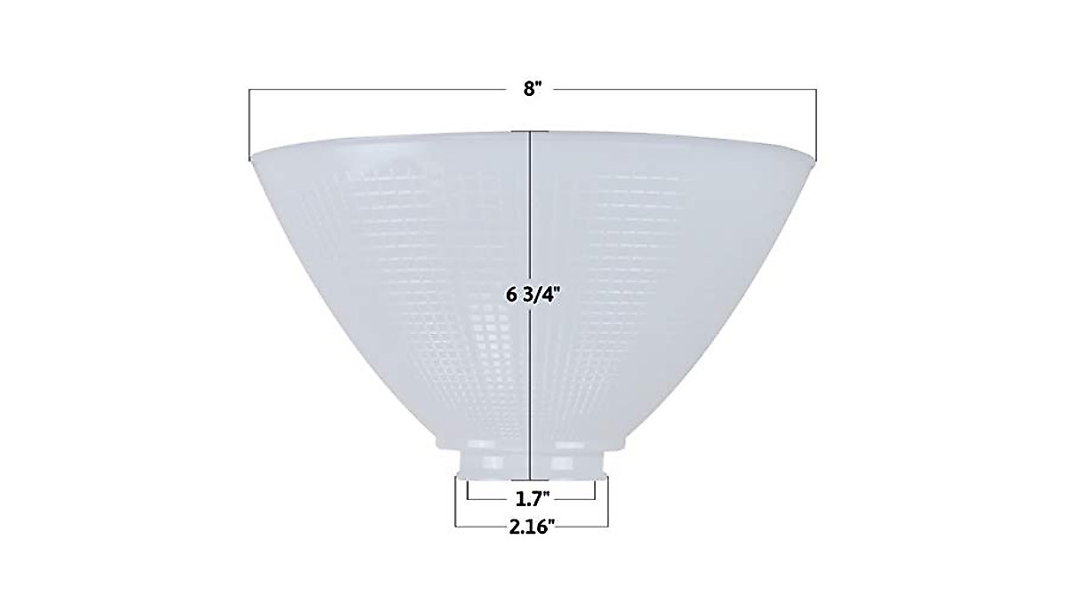 Satco 8" Reflector Shade for Stiffel Lamps