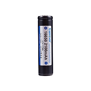 Keeppower 16650 2100mAh 3.7V Rechargeable li-ion Protected Battery 7.77Wh (Replacement for 2 x CR123) P1665C