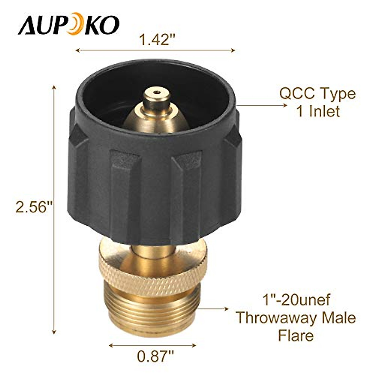 Aupoko 1LB Propane Tank Adapter for Grill & Camp Stove