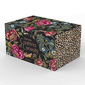 Spode Creatures of Curiosity Collection Double Old-Fashioned Glasses Set of 2, 11-Ounce, Glass Tumbler, Gold Moth Detail, Use for Whiskey, Bourbon, or Cocktails