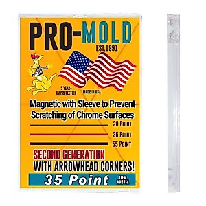 Box(25) Pro-Mold 35 pt Magnetic One-Touch Card Holders Holds Sleeved Card 2nd Gen MH35SA