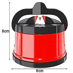 2PCS Knife Sharpeners, Mini Pocket Knife Sharpener Suction Cup Sharpening Stone for Most Blade Types Kitchen Camping