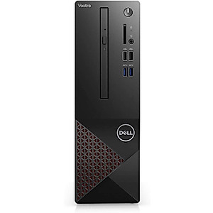 Dell Vostro 3000 Small Form Factor Business Desktop, Intel Quad-Core i3-10100 (up to 4.3 GHz), 16GB Memory, 1TB SSD, DVD-RW, WiFi, HDMI, VGA, Win10 Pro, Black