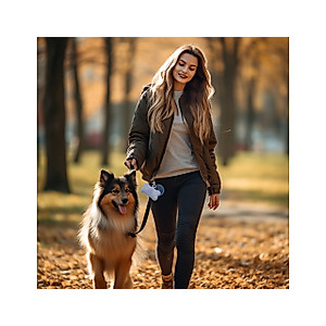 Petmarkable Complete Earth-Conscious Dog Waste Kit: Wheat Straw Waste Bag Dispenser with one corn starch 15-bag waste bag roll, Carabiner, Elastic Band for Secure Leash Attachment, Leak-Proof (Blue)