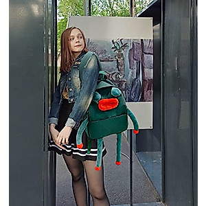 Oxford Backpack 3D Funny Cartoon Frog Satchel Waterproof Daykpack Novelty Schoolbag Bookbags Shoulder bag Purse