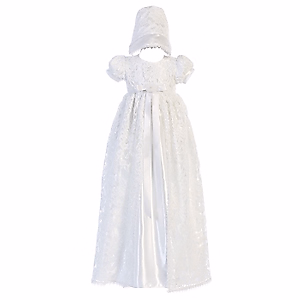 Baby Girl Baptism Dress Christening Dresses for Baby Girl White Baptismal Gown Vestido de Bautizo para Niña 6 Months Girls' Outfit Infant Newborn Babies bautismo Bebes ropones babtism 3
