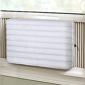 FILORA Indoor Window Air Conditioner Cover Window AC Units Covers for Inside 25 x 17 x 3.5 inches(L x H x D) White