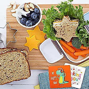 120 Pieces Lunch Box Notes for Kids Cute Lunchbox Notes for Kindergartners Inspirational and Motivational Kids Lunch Box Notes Back to School Gifts for Kids ,60 Style (Lovely Style)