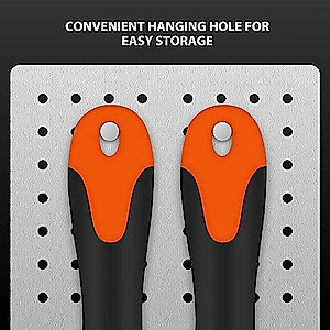 Tyenaza Cleaning Scraper, 25mm Large Head Comfortable Handle Glue Removal Oil Cleaning Shovel, for Household Floor Car