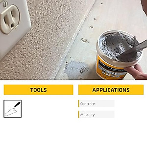 Sika - Sikacryl - Gray - Ready-Mix Concrete Patch - for Repairing spalls and Cracks in Concrete and Masonry - Textured - 1 qt