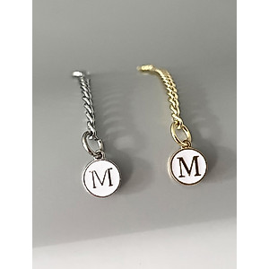 Tovly 2PCS Stanley Cup Accessories Letter Charms Name ID Initial Letter Handle Personalized Charm For Stanley Tumbler (M)