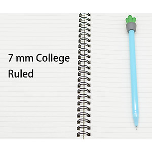 Yansanido Spiral Notebook, 8 Pcs A5 Marble Design Thick Hardcover 7mm College Ruled 80 Sheets -160 Pages Journals for Study and Notes (8 Style A5)