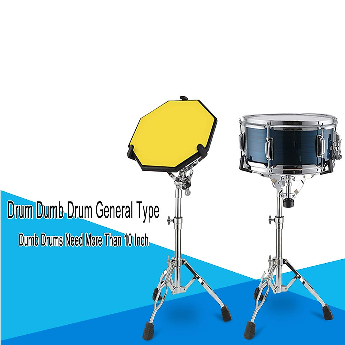 LOLUNUT Snare Drum Stand with Drum Sticks Holder,Adjustable Practice Drum Stand for 10-14 Inch Drum Pad,Snare Drum Beginners