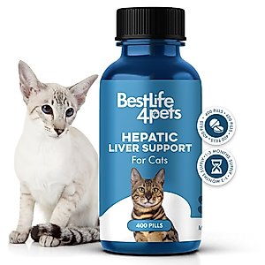 Hepatic Liver Support for Cats - Dissolvable Homeopathic Liver and Digestive Feline Supplement for Liver Detox and Nutrient Absorption - 100% All Natural - Easy to Give, Free of Chemicals or Additives