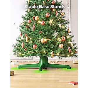 DG-Direct Rotating Christmas Tree Stand with Remote Control, Stable 360 Revolving Tree Base Stand, Up to 9ft and 120 lb. Adjustable Christmas Tree Holder for Xmas Tree, Artificial Tree (Green)