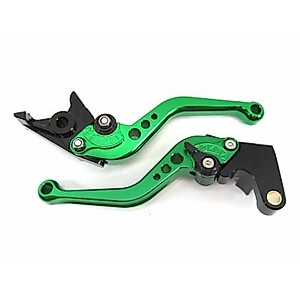 Niree Short Brake Clutch Levers for Yamaha YZF R6 2005-2016 YZF R1 2004-2008 R6S CANADA VERSION 2006 R6S EUROPE VERSION 2006-2007 Green