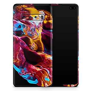 DesignSkinz Liquid Abstract Paint V33 Protective Vinyl Decal Wrap Skin Cover Compatible with The Samsung Galaxy S20 (Screen Trim & Back Glass Skin)