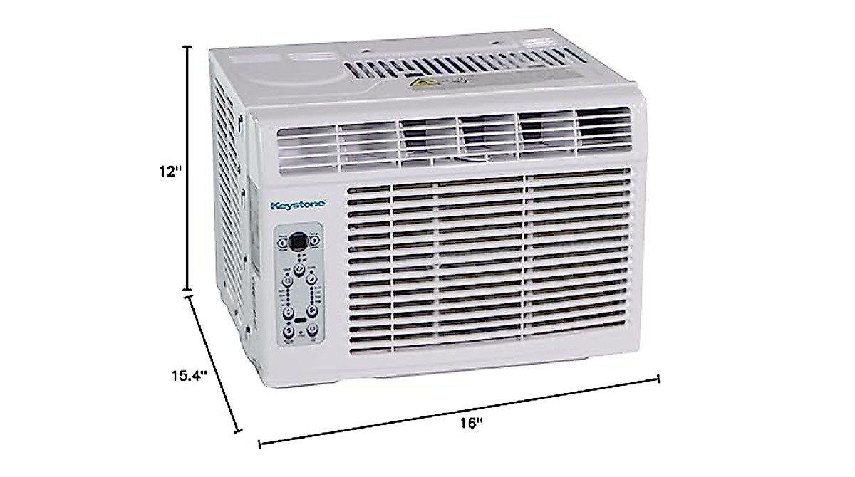 Keystone 5,000 BTU Window AC - Smart & Quiet