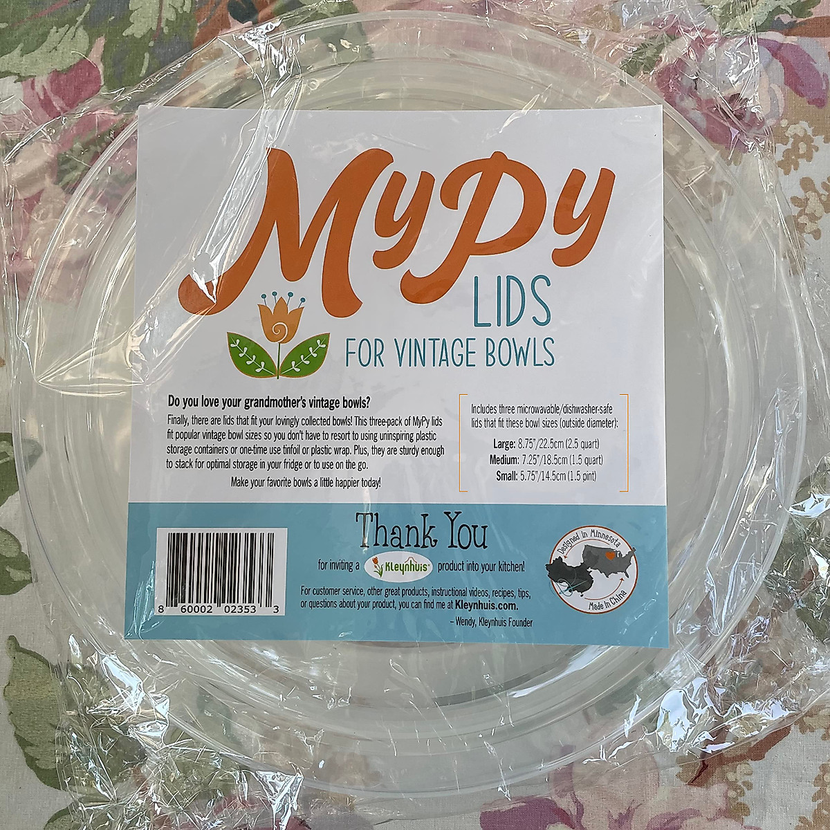 MYPY Lids for Vintage Bowls