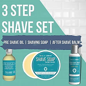 Pre Shave Oil for Men - Shaving Oil Made with Natural Oils - Good for Close Shave and Smooth Shave - Suitable for Sensitive Skin - Use on Face or Head - Classic Barbershop Scent - 60ml