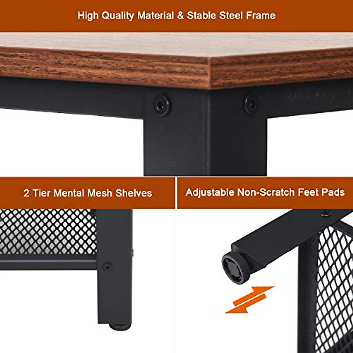 Giantex 3-Tier Shoe Rack Bench, Industrial Shoe Bench with 2 Mesh Shoe Storage Shelves & Seat, Rustic Shoe Rack, Shoe Rack Bench for Entryway, Front Door, Garage Shoe Storage (Rustic Brown)