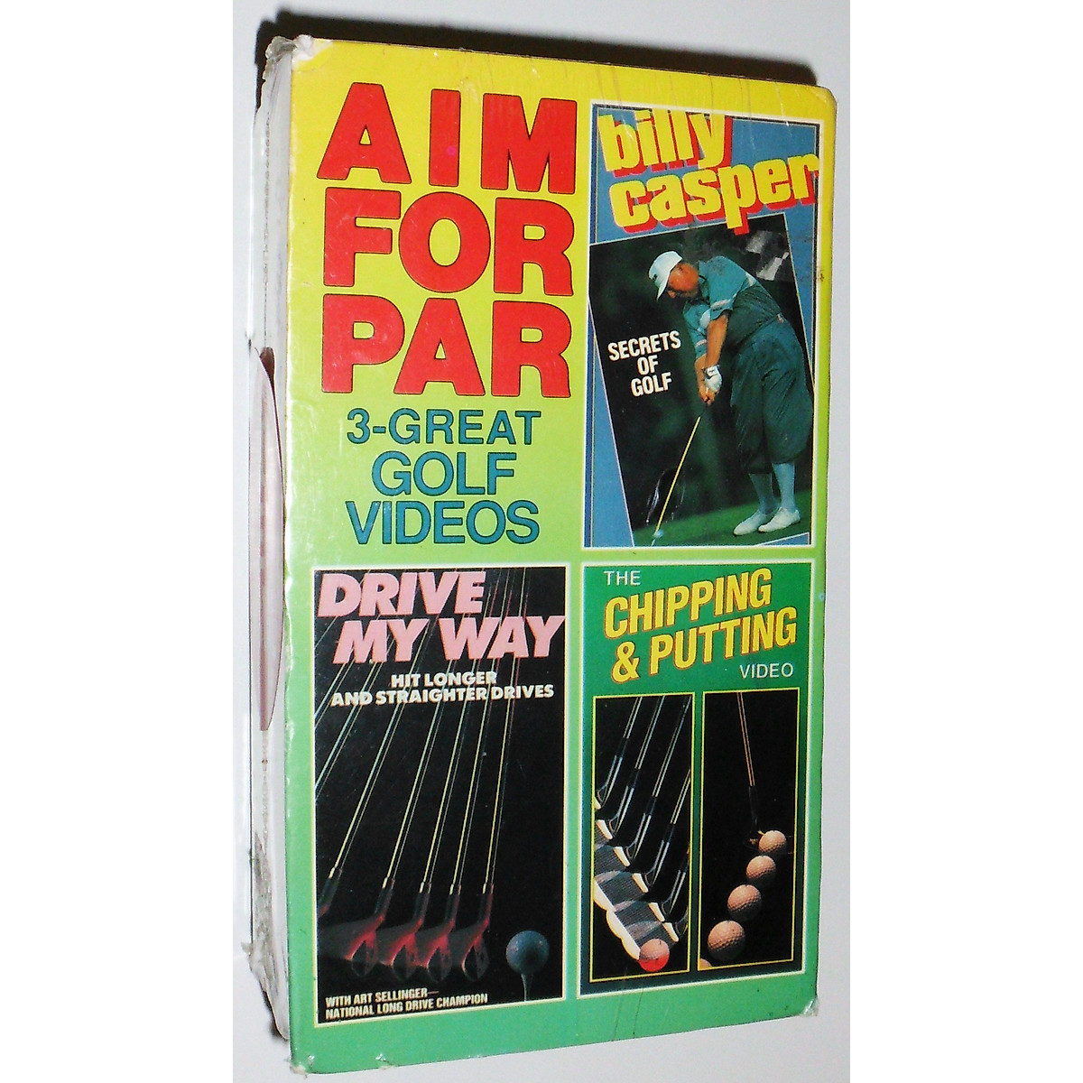 AIM FOR PAR: 3 Great Golf Videos - VHS