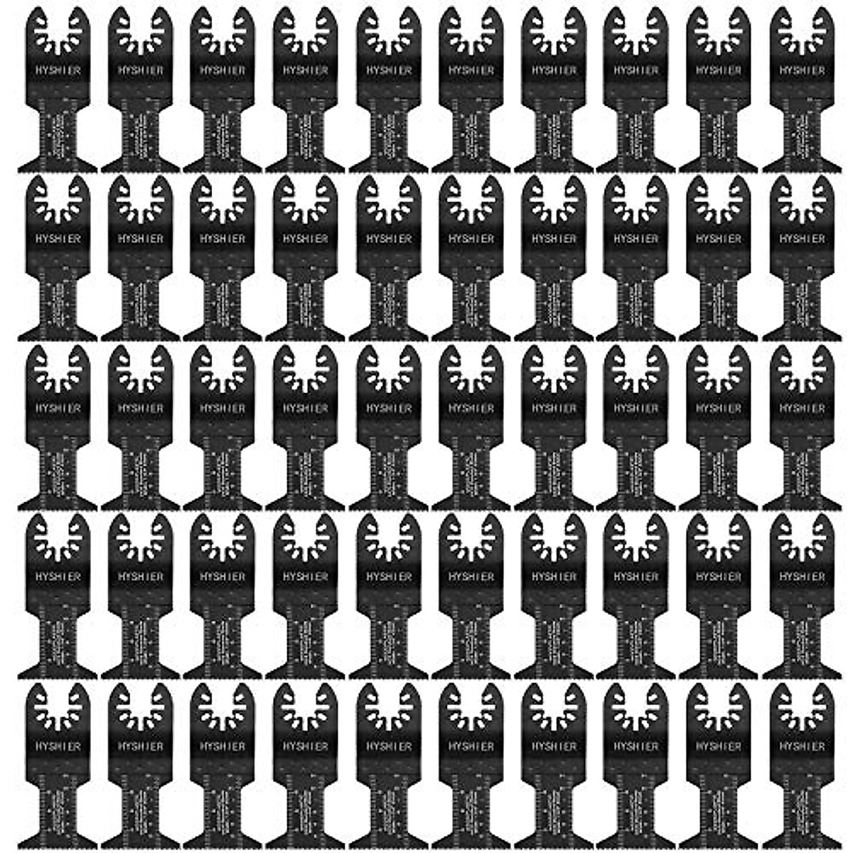 50 Pcs Oscillating Tool Blades, Professional Universal Oscillating Saw Blades, Wood Multitool Blades, Quick Release Durable Oscillating Tool, Multi Tool Blades Fit All Models (44mm)