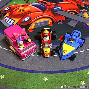 Gertmenian Disney Rug Boys Girls Childrens Bedroom Decor Kids Home Room Toys Bedding Games Area Carpet, 3x5 Small, Mickey Mouse Play Mat