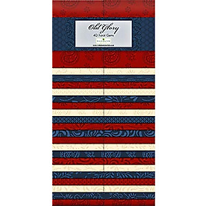 Wilmington Prints Old Glory-40 Karat Gems, White