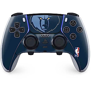 Skinit Gaming Decal Skin Compatible with PS5 DualSense Edge Pro Controller - Officially Licensed NBA Memphis Grizzlies Large Logo Design