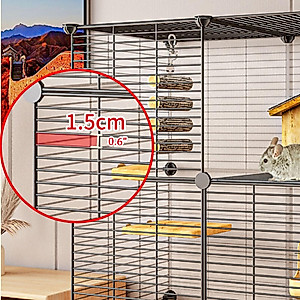 Rat Cage, Guinea Pig Cages, Chinchilla Cage Pet Cages Small Animal Playpen for Indoor Outdoor Use, Expandable Small Animal Playpen Indoor Rabbit Hedgehog Chinchilla Cage Diy Metal Grids ( Size : 5pcs-