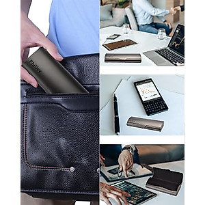 Philley Aluminum Ultra-Light Eyeglass Case Hard Shell Nearsighted Glasses Case for Women & Men(Gun Grey)