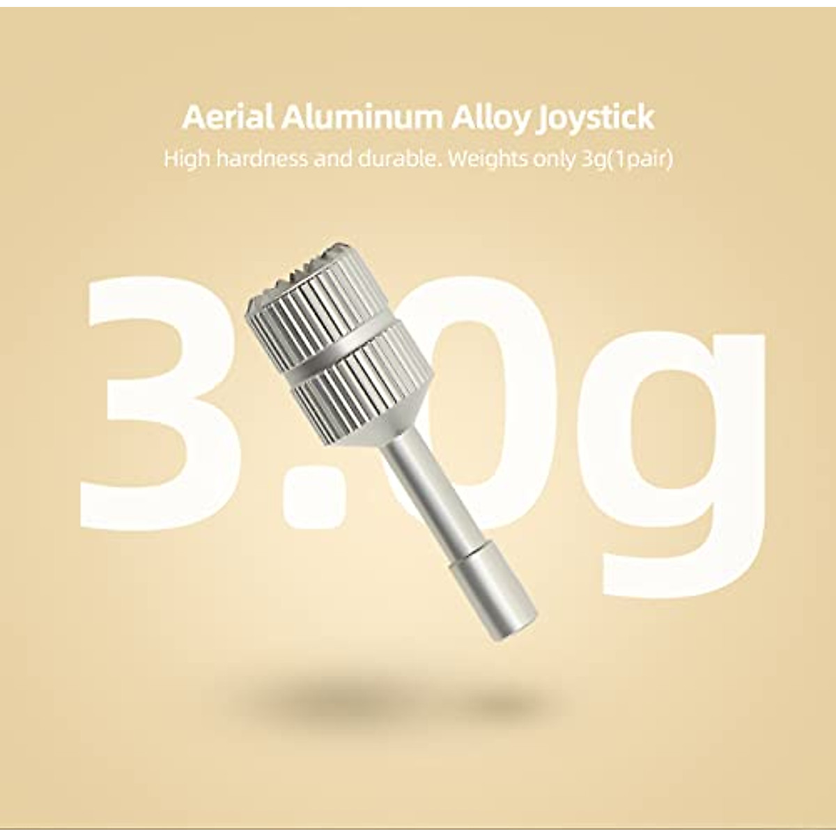 Joystick Rocker for DJI Mini 3 Pro Remote Control, Aluminum Alloy Extended Thumb Rocker, Ergonomic Design Controller Stick Replacement, Drone Rocker Replacement Accessories (Gold)