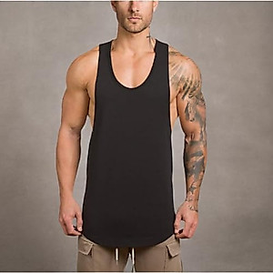 Muscle Killer 3 Pack Men's Muscle Gym Workout Stringer Tank Tops Bodybuilding Fitness T-Shirts (Black+Gray Green+ALOT,Medium)