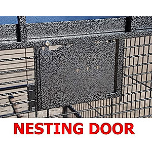 Extra Large Elegant Open Dome Top with Play Wooden Perch Stand Bird Parrot Cage for Macaw Cockatoo African Grey (35.25 x 29.5 x 62H Inches, Black Vein)