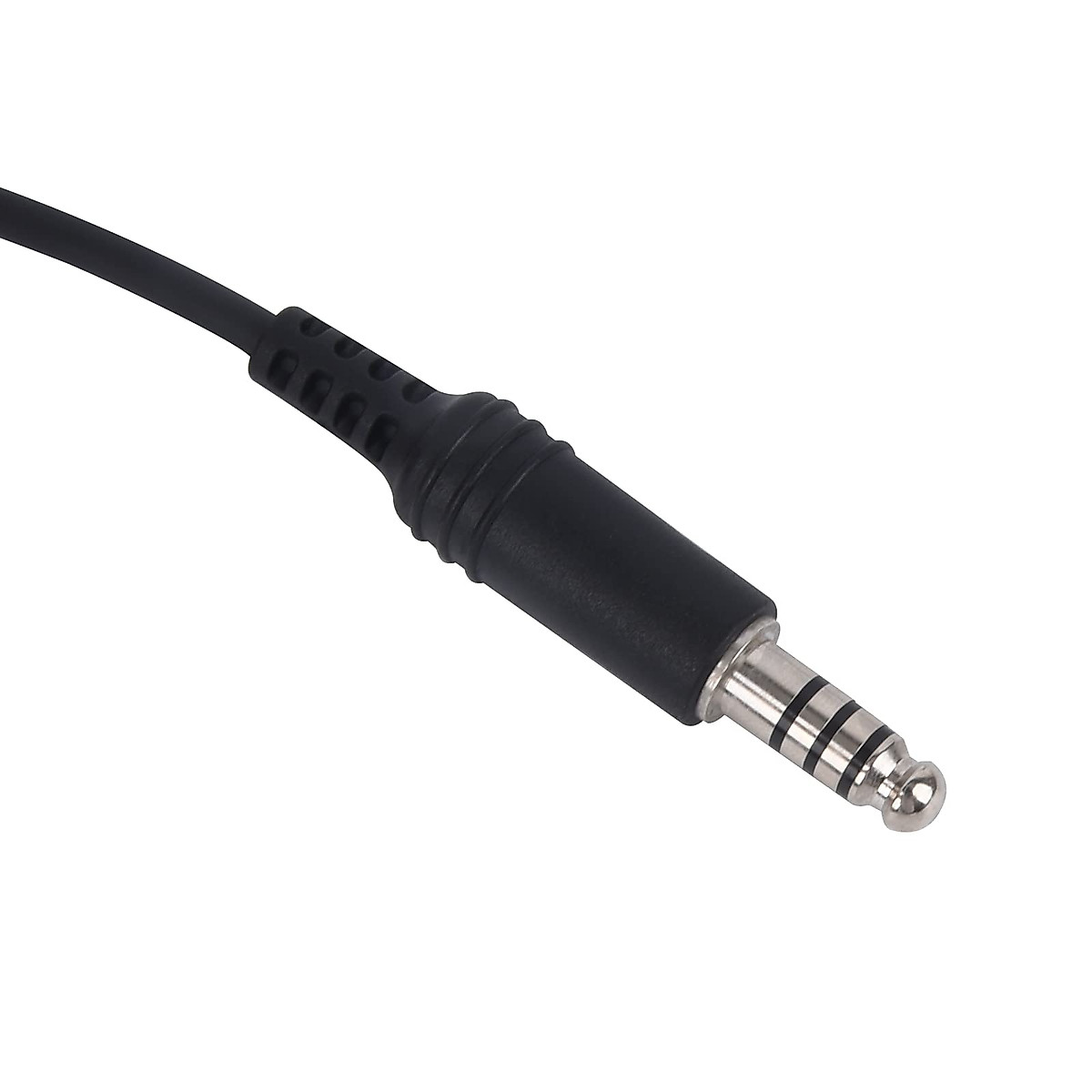 Pdflie Overhead Walkie Talkie Headset with boom Mic, 2 Way Radio Headphone for Z-Tactical Airsoft Civilian Wiring U94, Compatible with Motorola Kenwood Midland Hytera Baofeng Retevis U94 Ptt (Black)