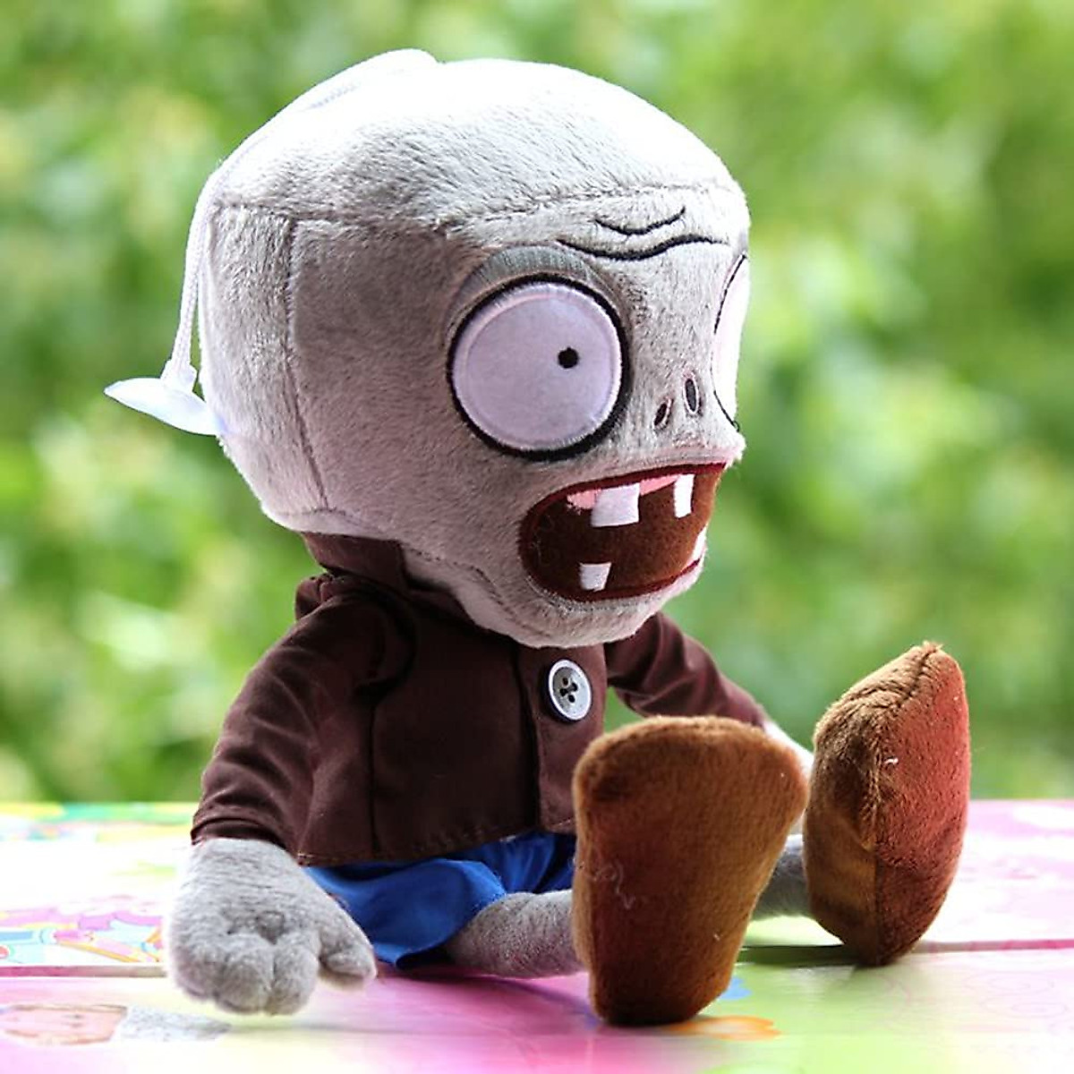 JHESAO 12" PVZ Plush Zombies Brown Coat Toys Normal Zombies PVZ 1 2 Stuffed Soft Doll Gray Zombies New